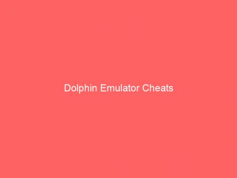 Dolphin Emulator Cheats
