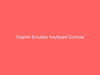 Dolphin Emulator Keyboard Controls