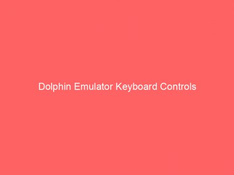 Dolphin Emulator Keyboard Controls